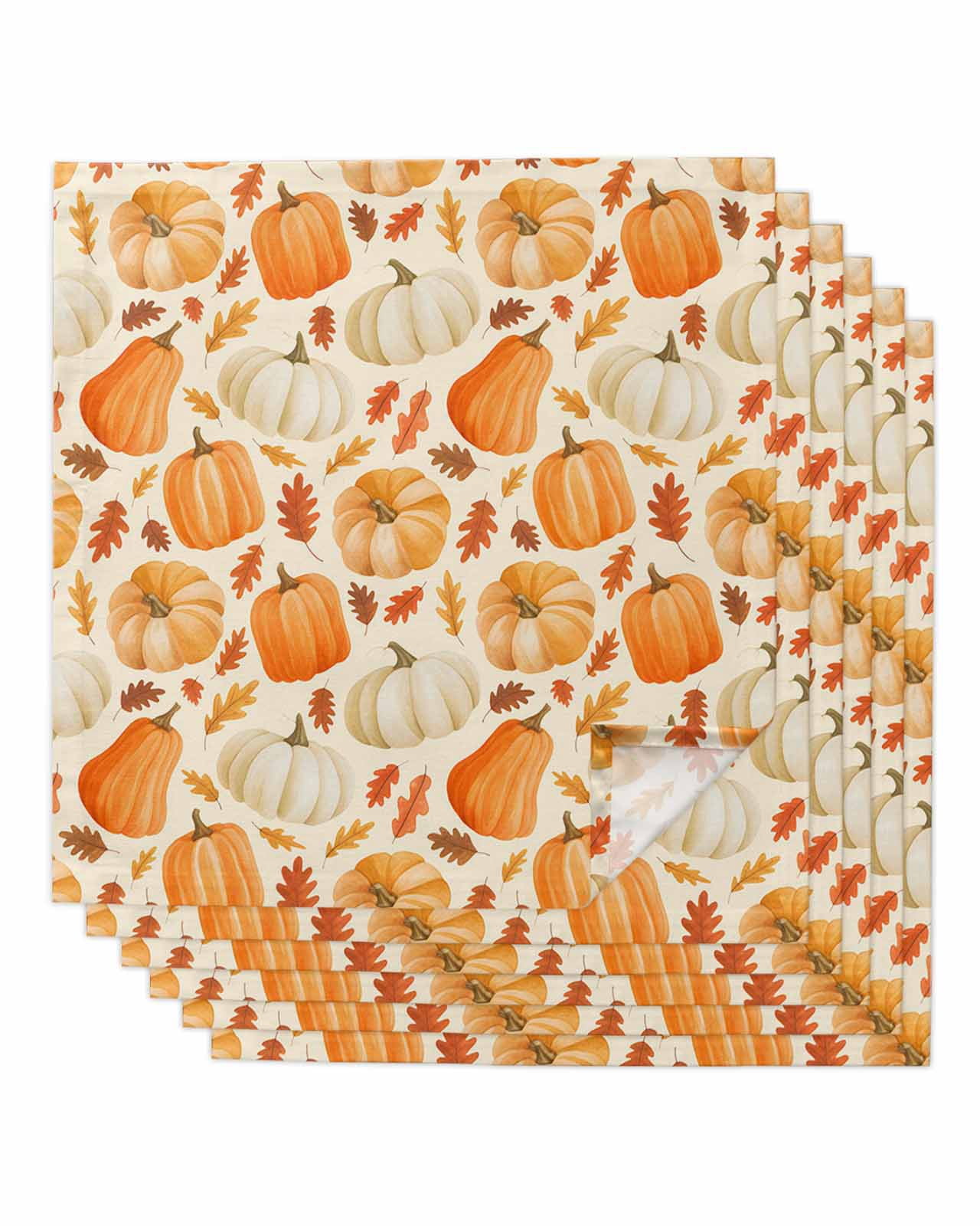 Fall Thanksgiving Cloth Napkins Set of 6 Reusable Dinner Napkins ...