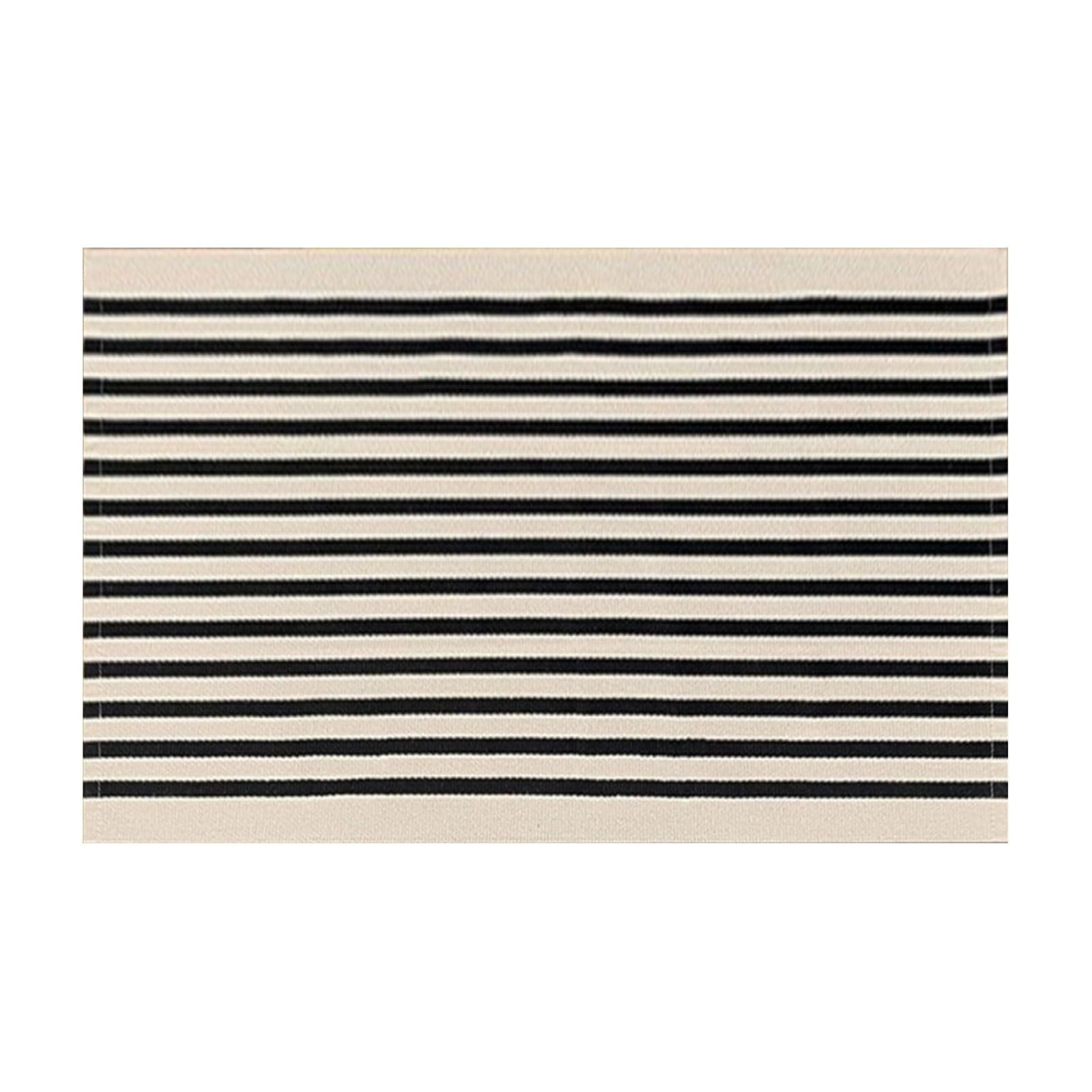 Fall Thanksgiving Door Mat Striped Front Porch Rug For Layering Fall ...