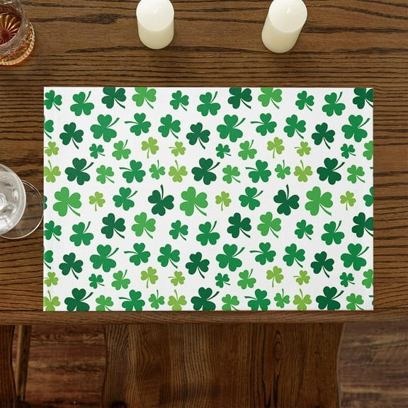 Fall Thanksgiving Placemats Set of 6, Blue White Pumpkin Heat Resistant ...