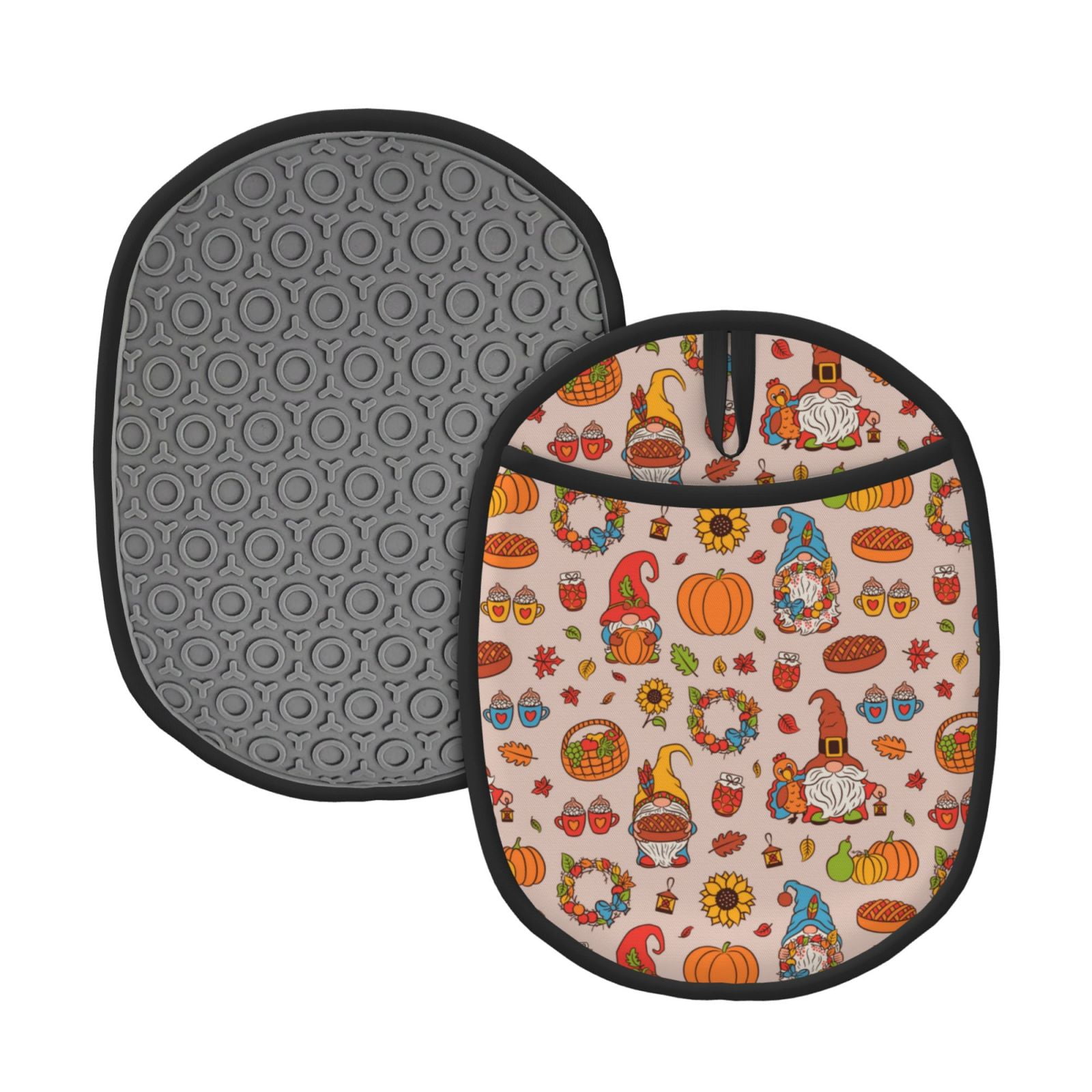 Fall Thanksgiving Pot Holders for Kitchen - Heat Resistant Oven Mitts ...
