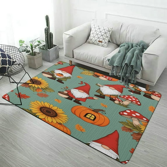 Fall Thanksgiving Pumpkin Carpet Soft Comfy Rug for Home Living Room ...