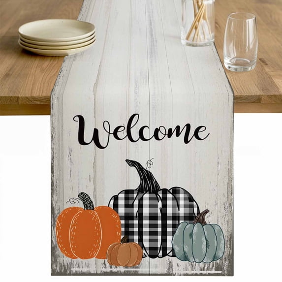 Fall Thanksgiving Table Runner 36 Inches Long Farmhouse Dress Scarves ...