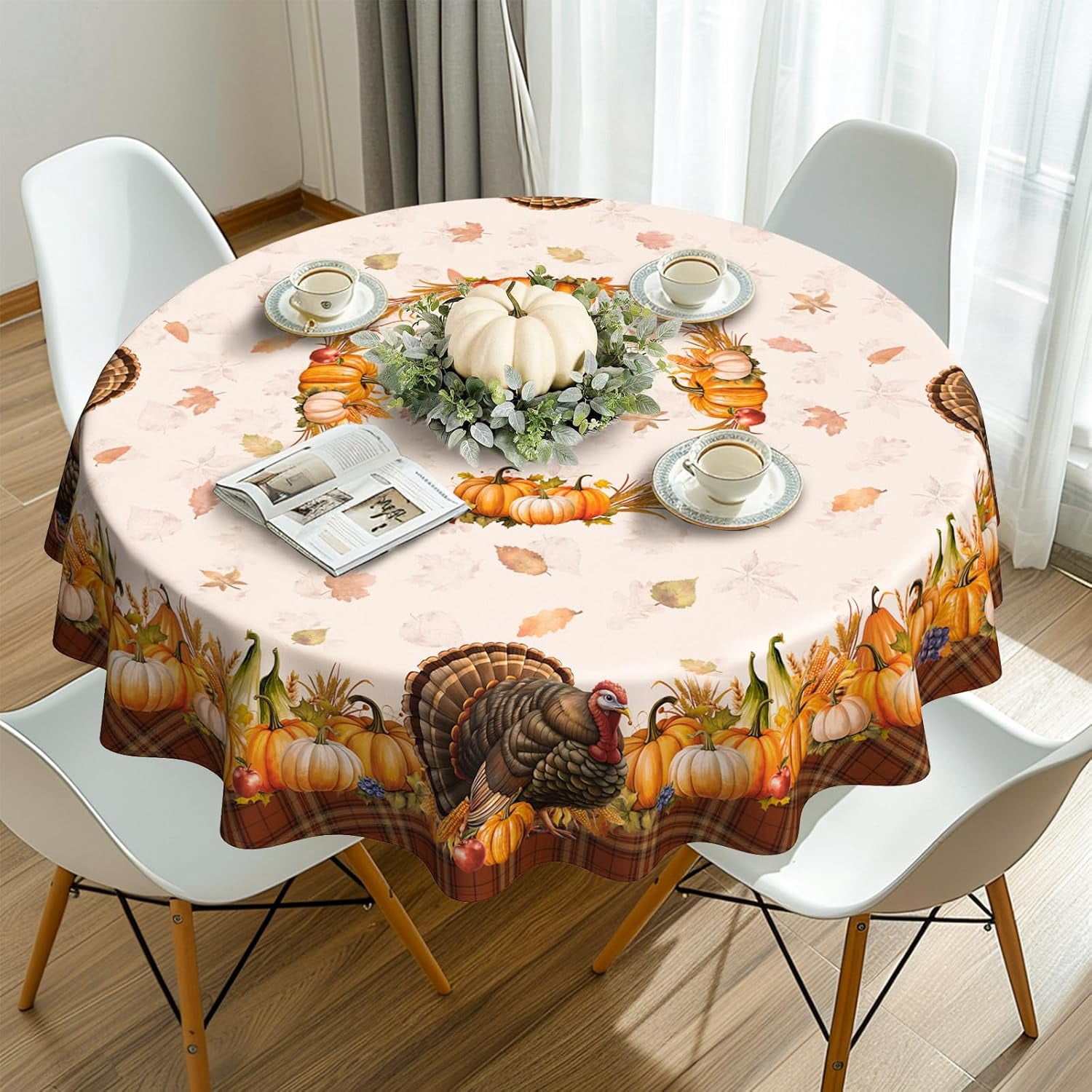 Fall Thanksgiving Tablecloth Pumpkin Table Cloth for Autumn Harvest ...