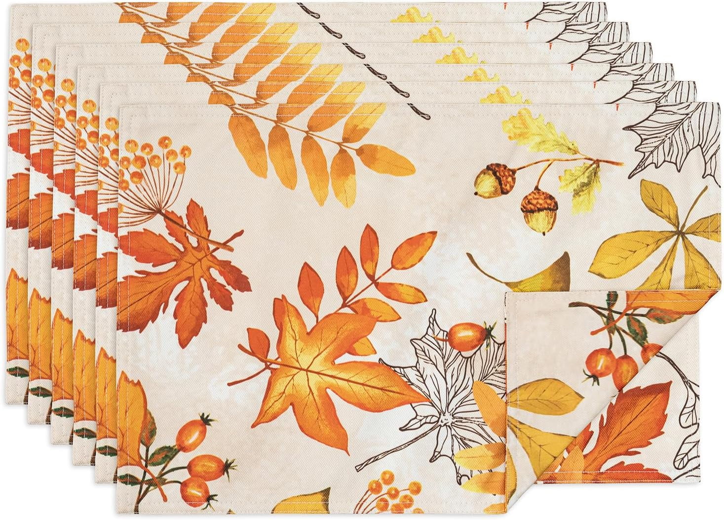 Fall Thanksgiving Tablecloth Tabletop Collection for Kitchen Dining ...