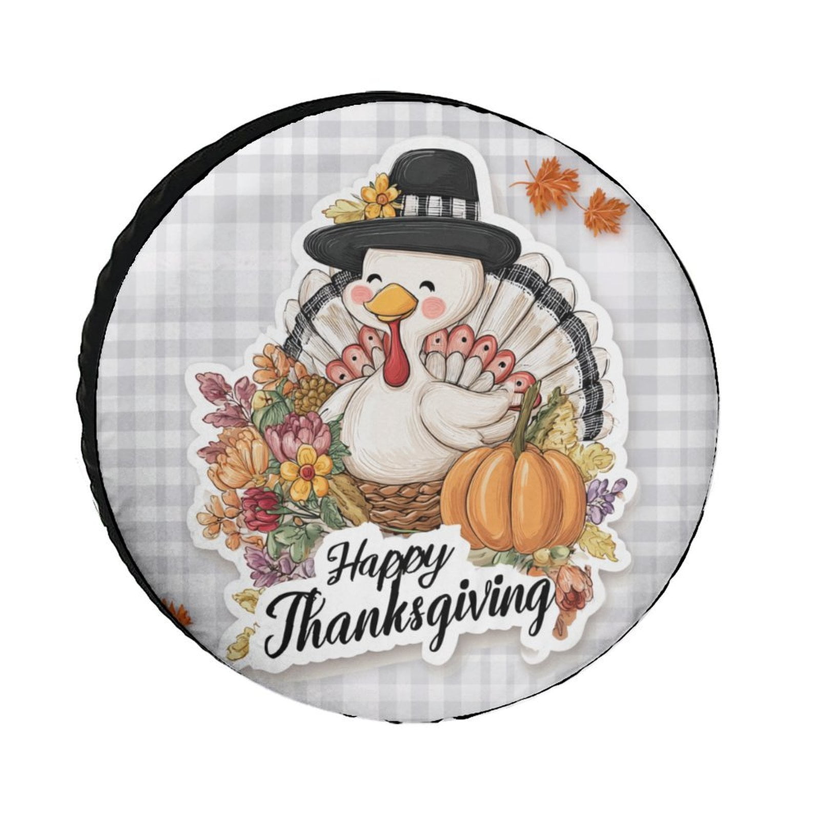 Fall Thanksgiving Turkey Heavy Duty Spare Tire Cover Autumn ...