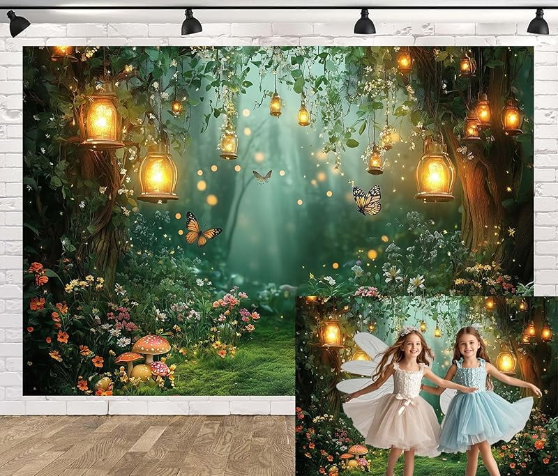 Fall Theme Backdrop Enchanted Forest Backdrop, Fairy Tale Wonderland ...