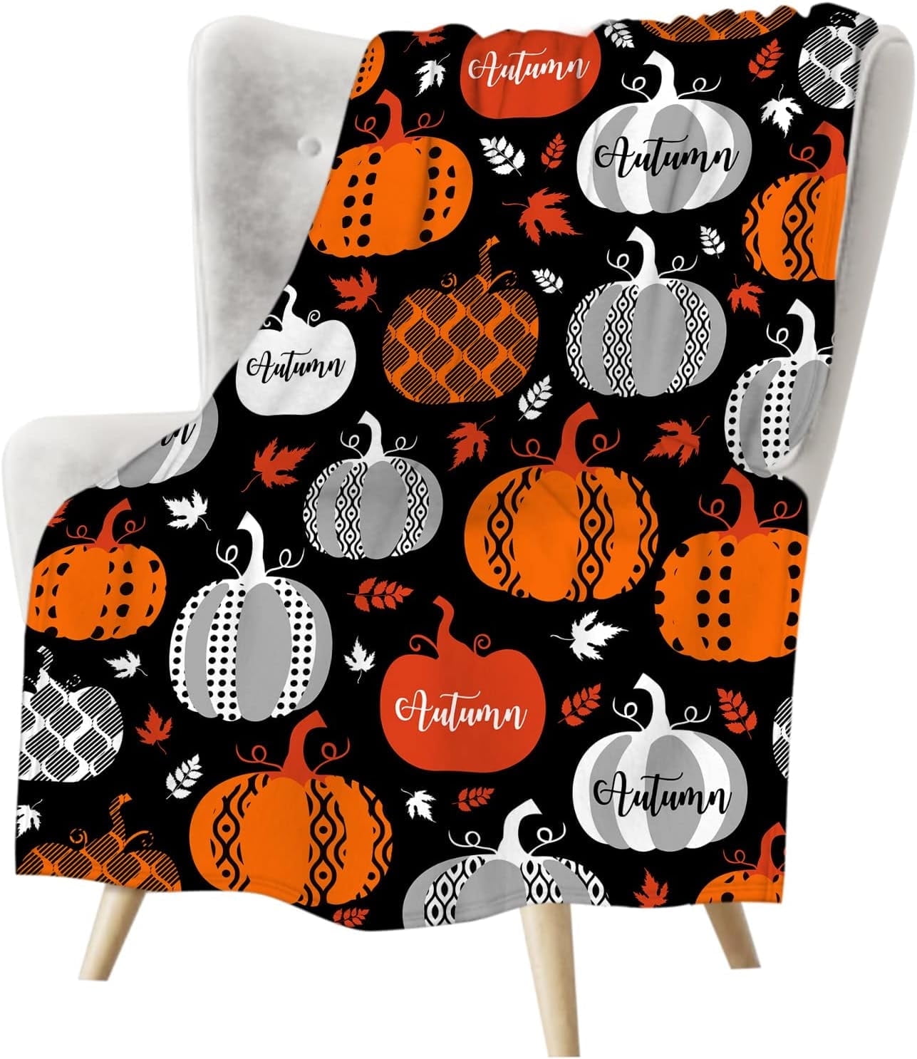 Fall Throw Blanket Soft Autumn Throws Pumpkin Blanket Thanksgiving ...