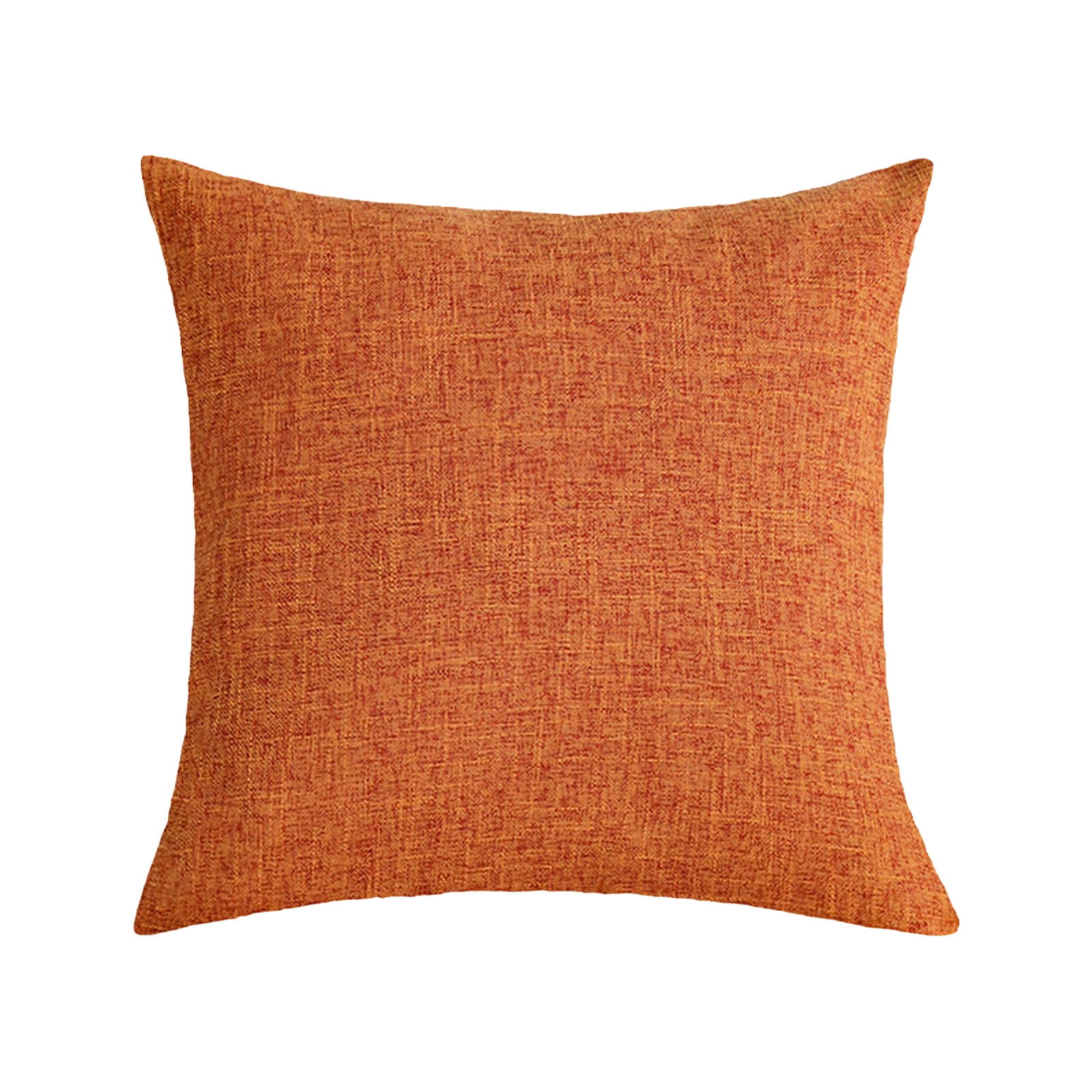 Fall Throw Pillow Covers 14x14 Inch Linen Solid Dyed Decorative Soft ...