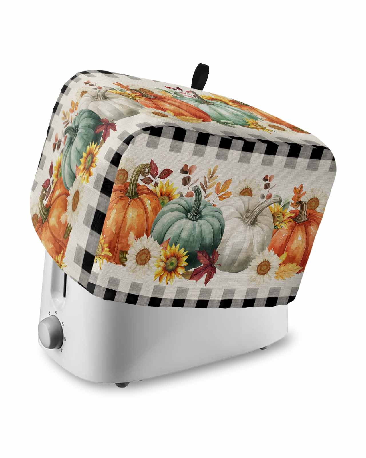 Fall Toaster Cover 4 Slice, Large Kitchen Appliance Covers, Orange Blue ...