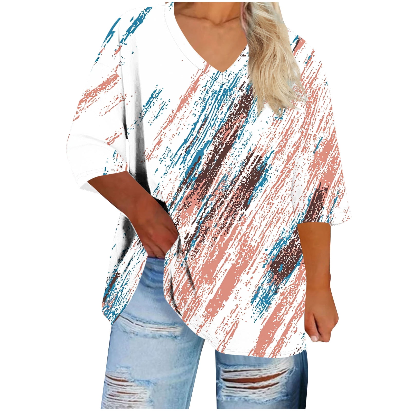 Fall Tops For Women 2025 Xl Vneck Long Sleeve Shirts For Women Extra ...