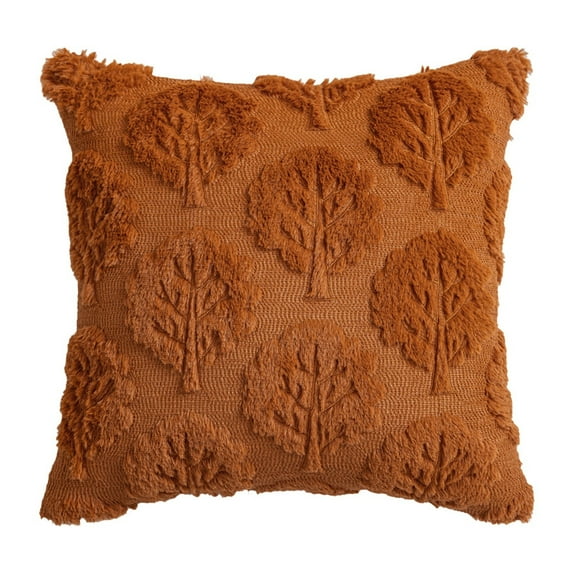Fall Tree Pillow Covers 18x18 Inch - Fluffy Soft Fur Decorative Pillow ...