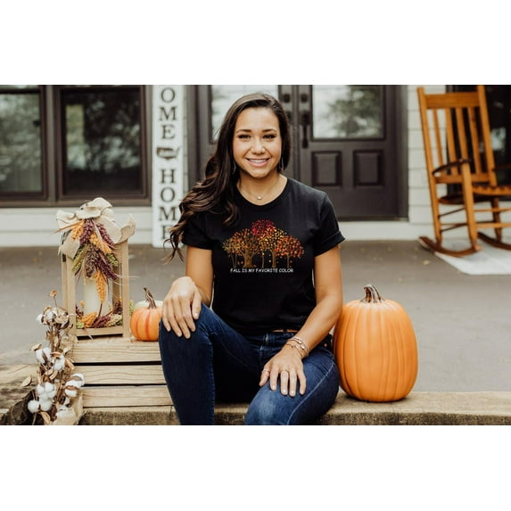 Fall Tree Shirt, Thanksgiving Shirt, Fall Is My Favorite Color Shirt ...