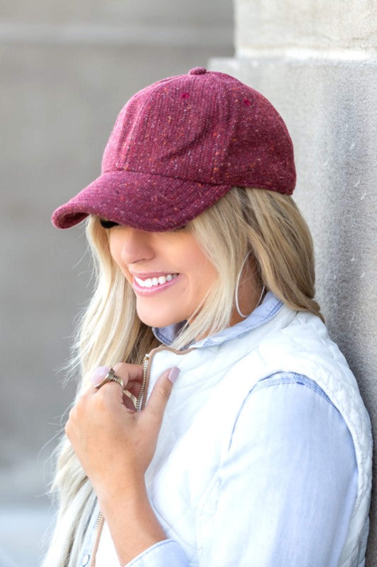 Fall Tweed Ball Cap - Walmart.com