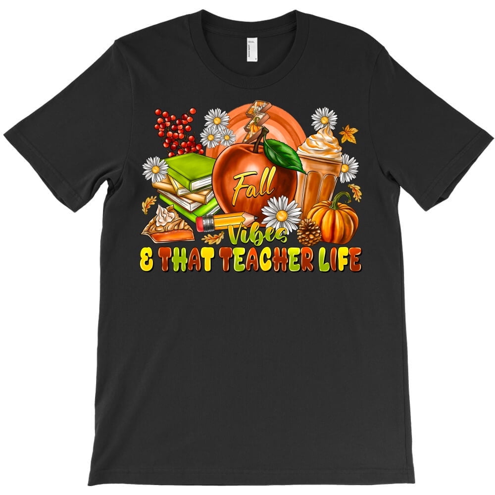 Fall Vibes And That Teacher Life Themed Funny and Cute Themed Gift for ...