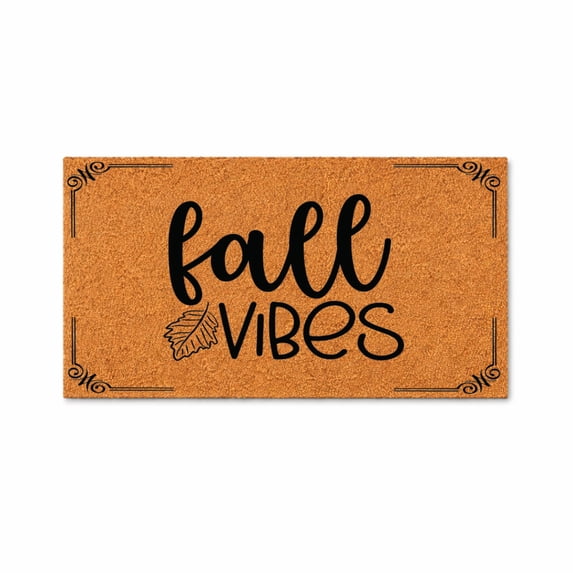 Fall Vibes Doormat, Autumn Welcome Door Mat, Seasonal Entryway Decor ...