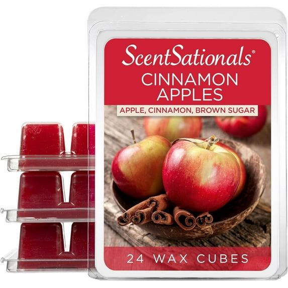 Fall Wax Melts, Wax Cubes Strong Scent - Cinnamon Apples - Long Lasting ...