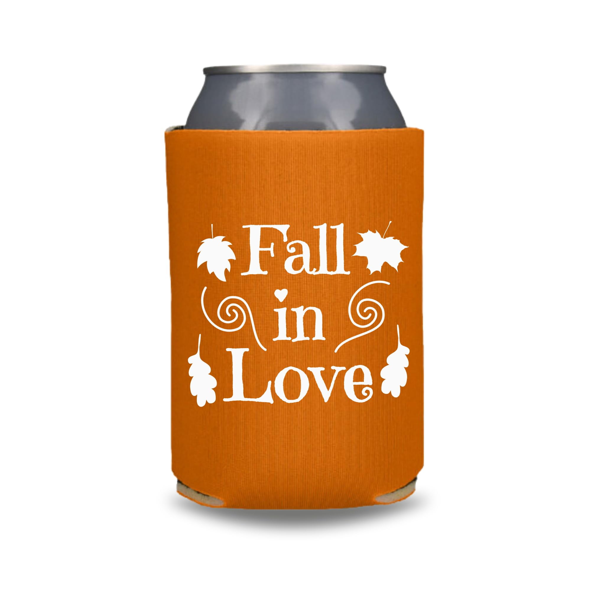 Fall Wedding Can Coolers, Fall In Love Coolie, Wedding Party Perfect ...