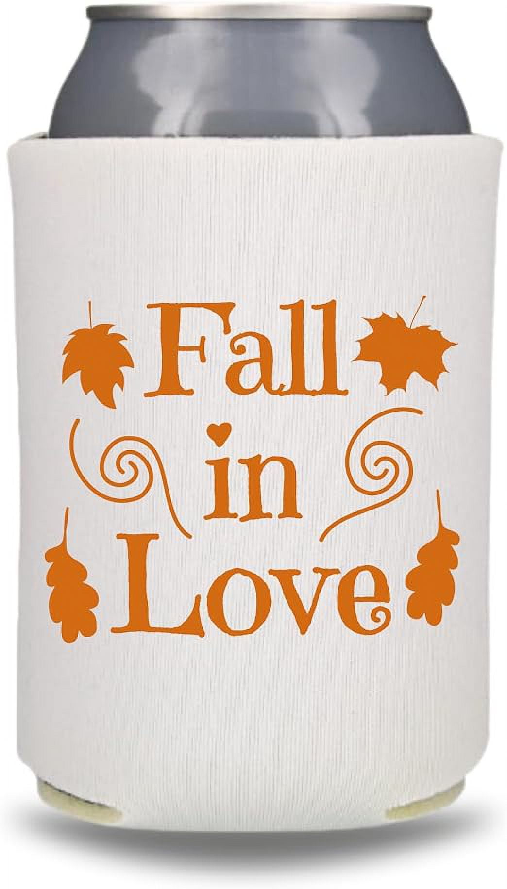 Fall Wedding Can Coolers, Fall In Love Coolie, Wedding Party Perfect ...