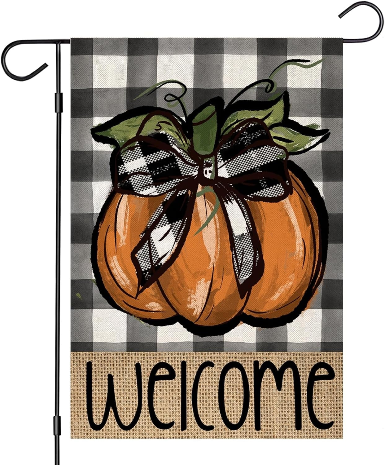 Fall Welcome Garden Flags Vertical Double Sided, Autumn Pumpkin with ...