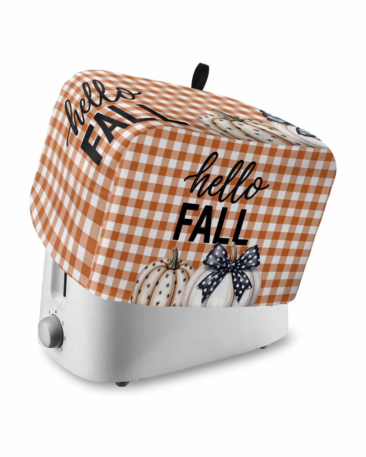 Fall White Pumpkins Toaster Cover 2 Slice, Small Kitchen Appliance ...