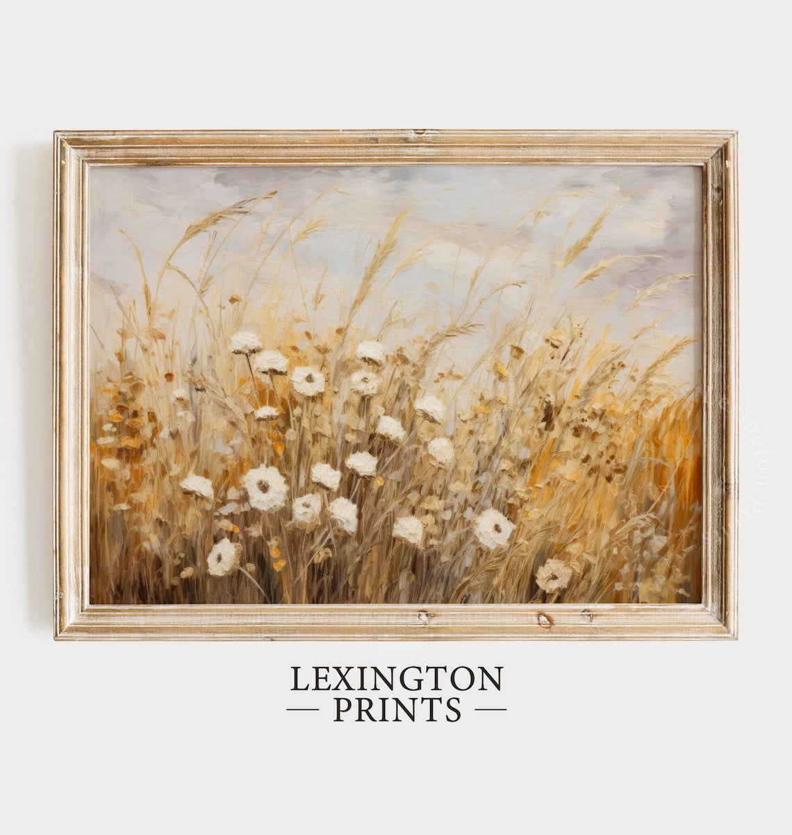 Fall Wildflower Field Floral Print, Fall Decor Vintage Fall Print ...