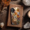Fall Wildflowers Tough Phone Case, Floral Stained Glass PRINTED Design ...
