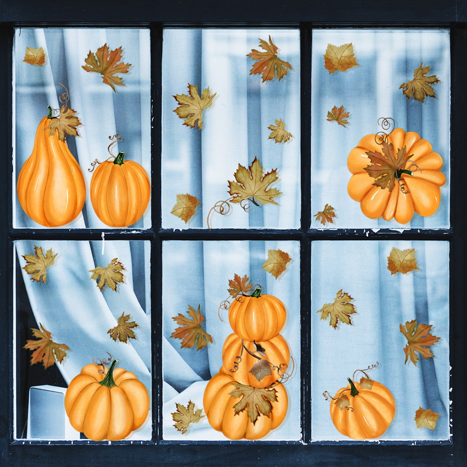 Fall Window Clings Thanksgiving Window Clings Stickers Fall Decorations ...
