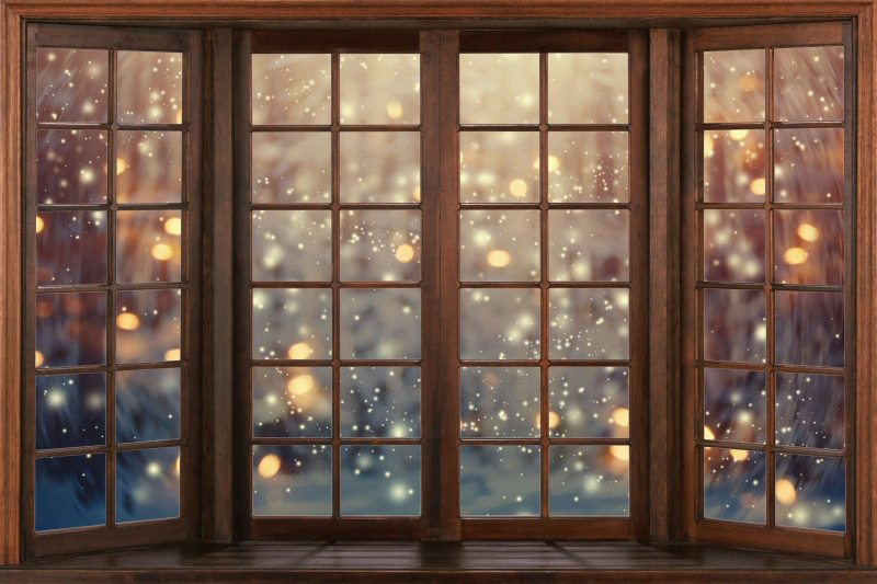 Fall Window Scenery Nature Forest Backdrop Golden Defoliation Harvest ...