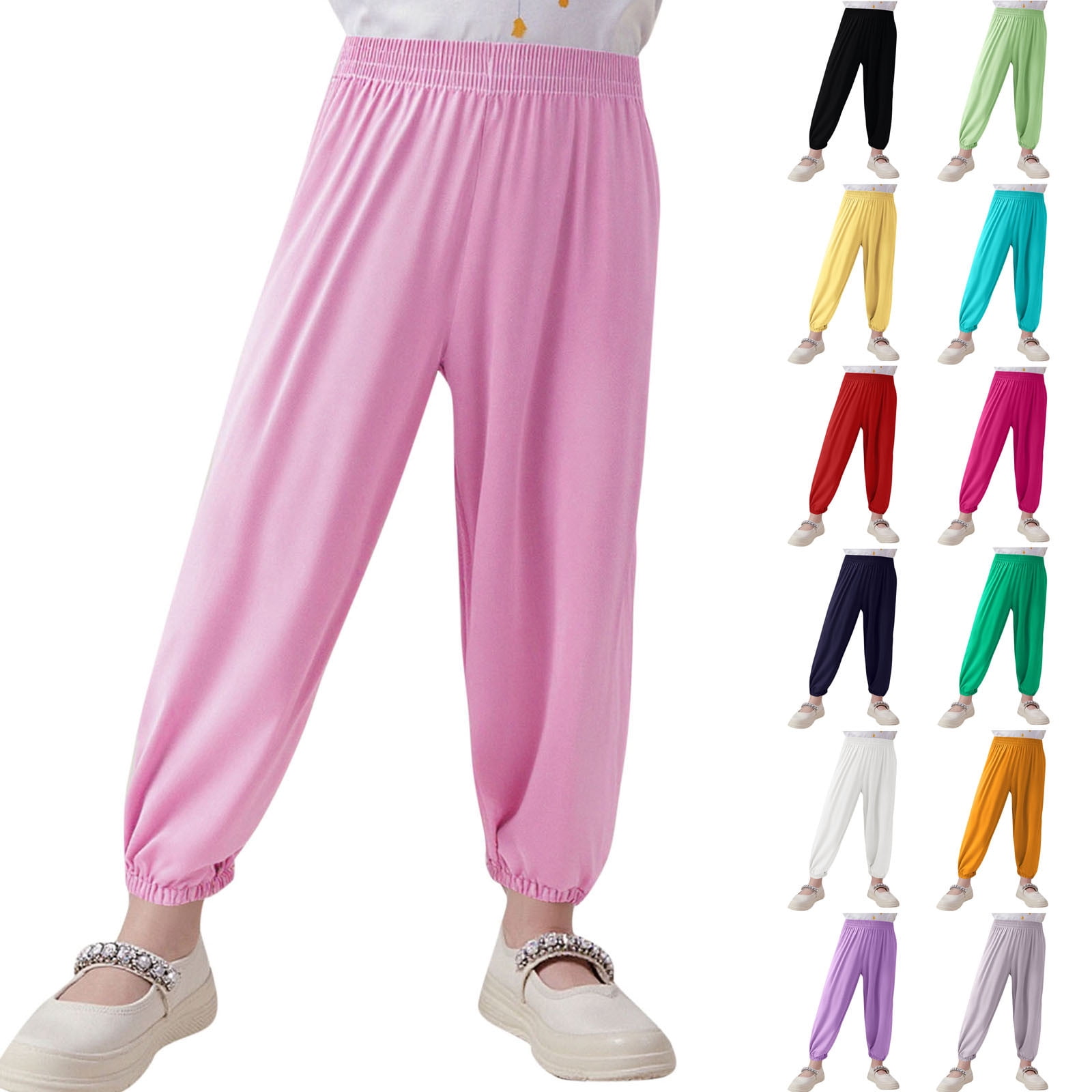 Fall Winter Savings!Ahuyic Long Pants for Kids,Boys Girls Solid Color ...