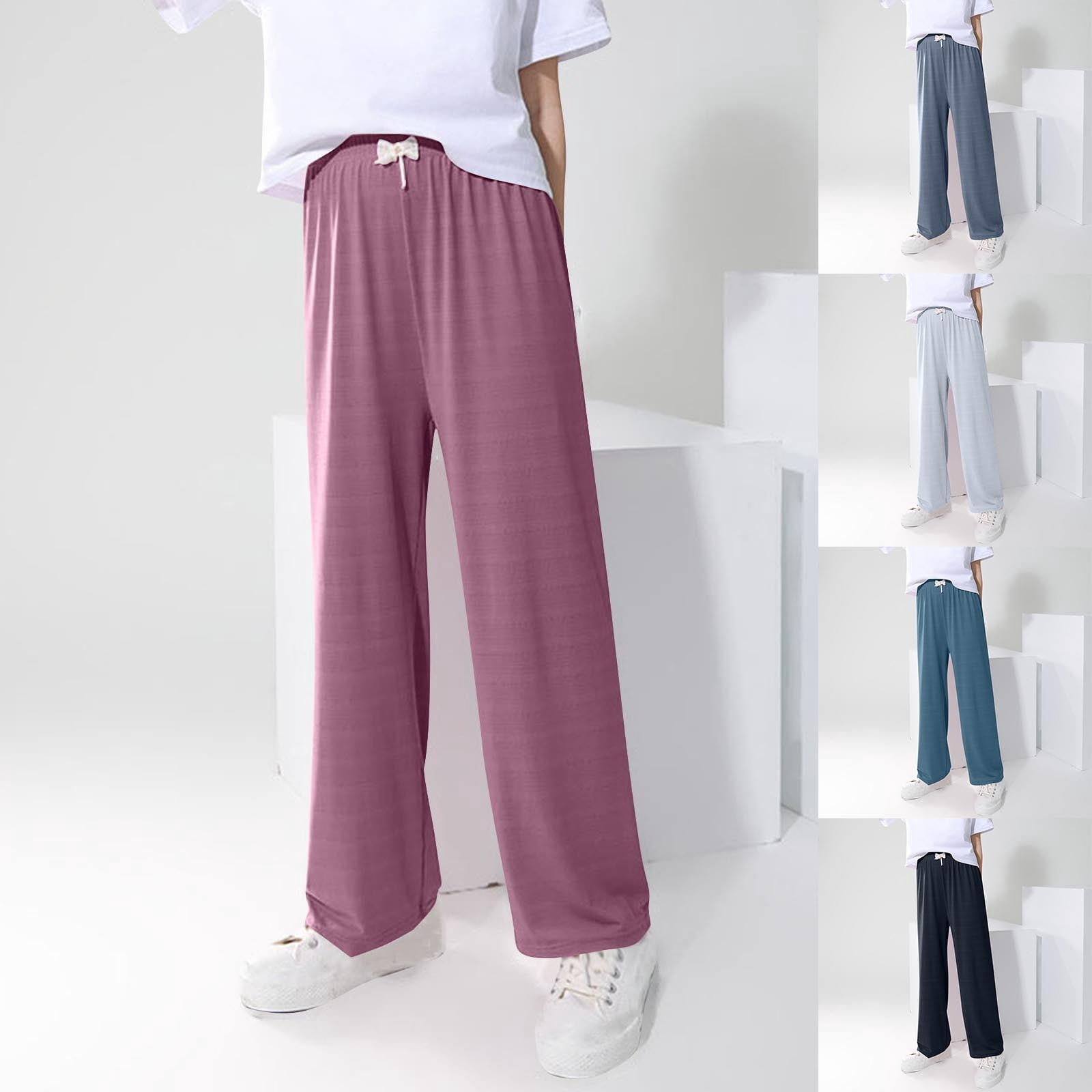 Fall Winter Savings!Ahuyic Long Pants for Kids,Boys Girls Wide Leg ...