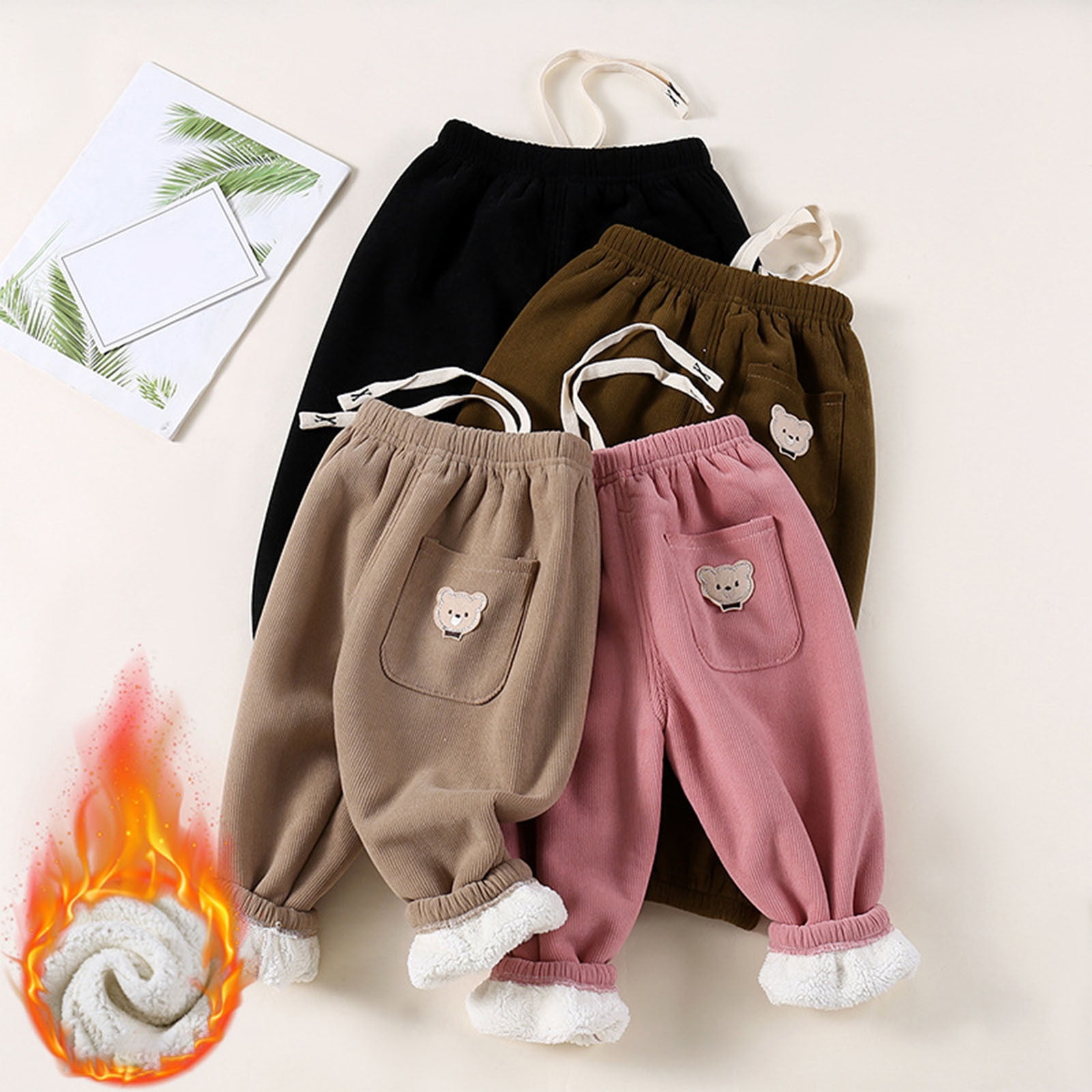 Fall Winter Savings!Ahuyic Long Pants for Kids,Kids Corduroy Pants ...