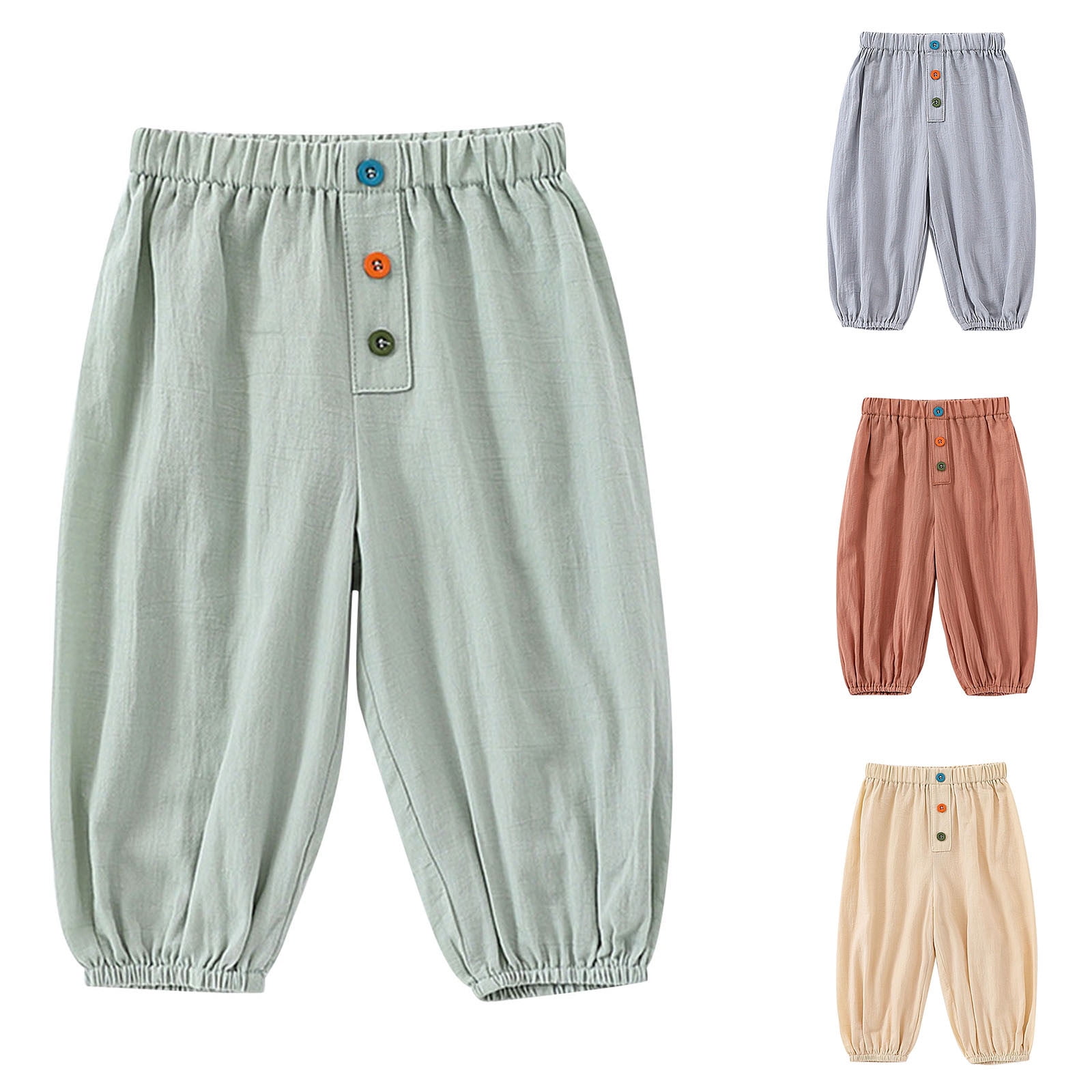 Fall Winter Savings!Ahuyic Long Pants for Kids,Kids Solid Color Jogger ...