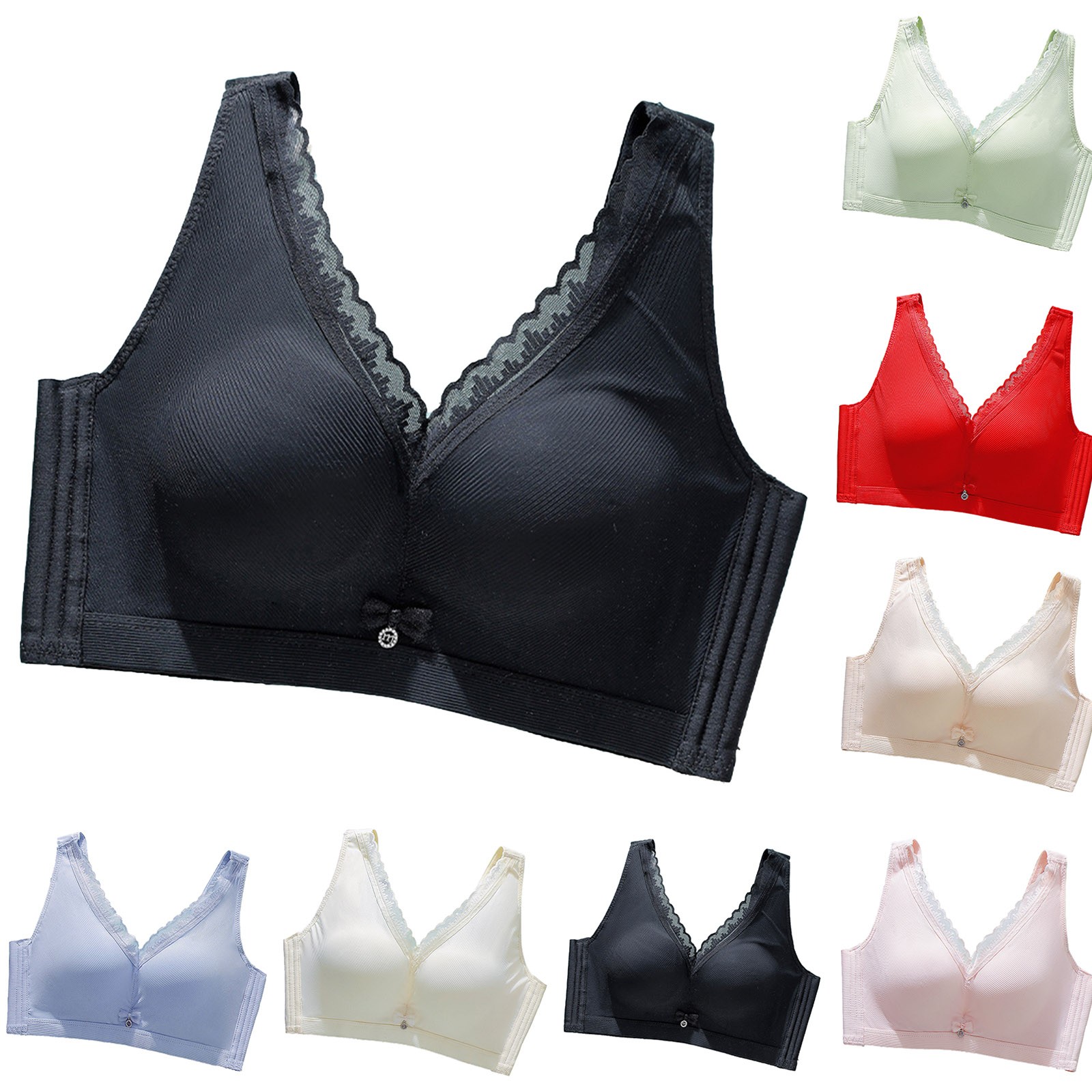 Fall/Winter Savings! Swuxness Womens Comfortable Wireless Bra, Women's ...