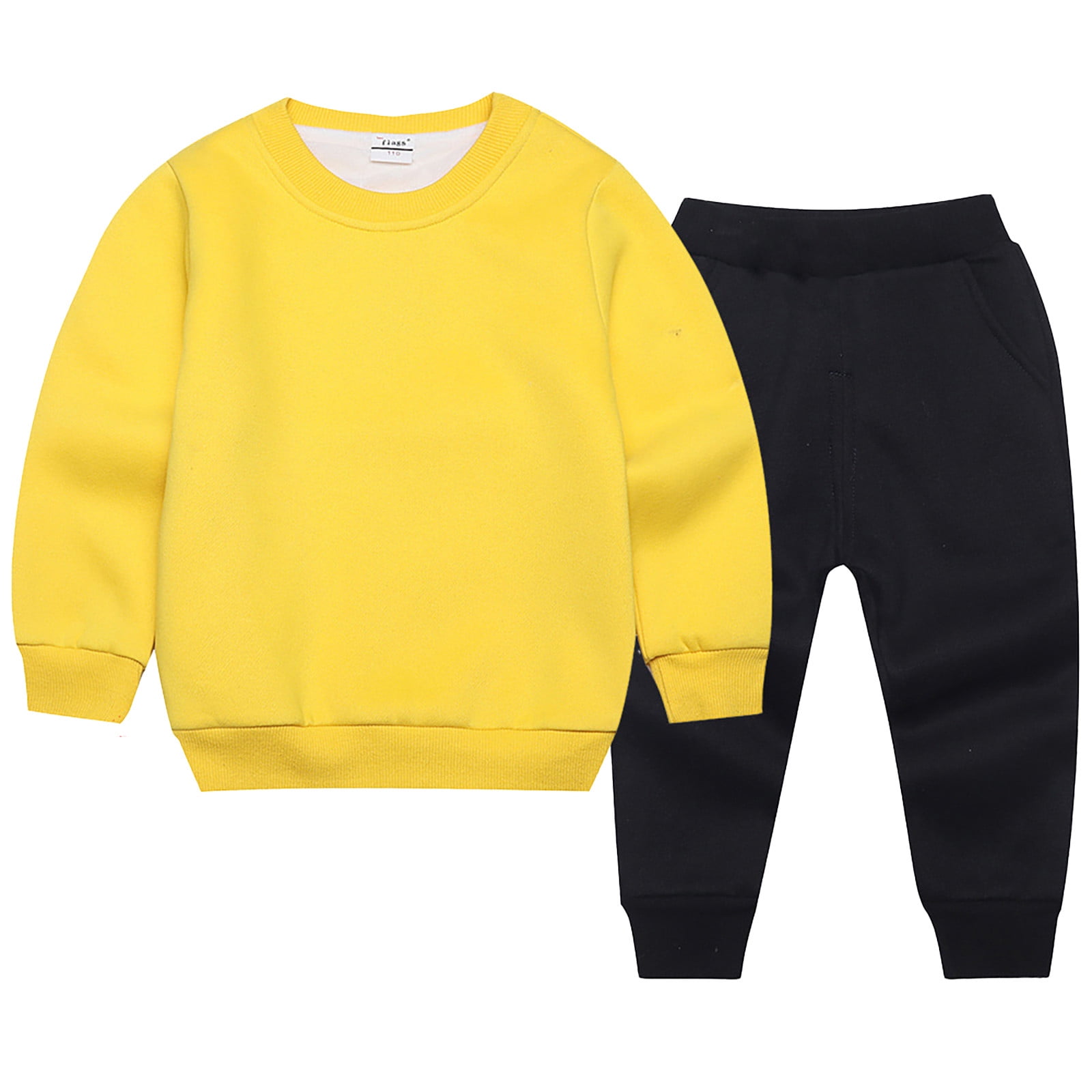 Fall Winter Toddler Baby Boy Girl Clothes Set Long Sleeve Crewneck Sweatshirt Top Casual Pants ...