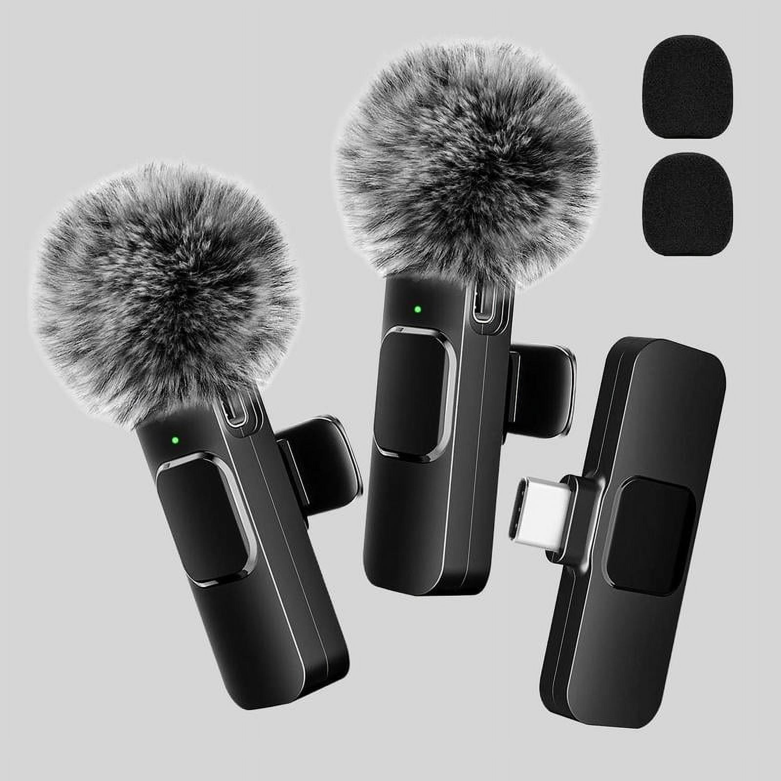 Fall Wireless Lavalier Microphone, Rechargeable Wireless Microphone ...