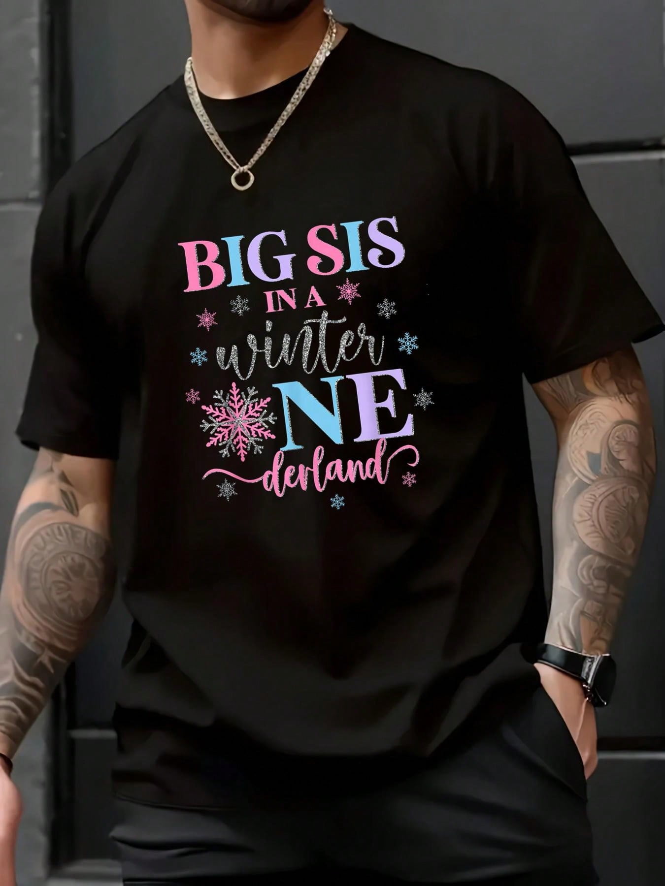 Fall Women T-Shirt Big Sis In A Winter Onederland Birthday Girl Sweet ...