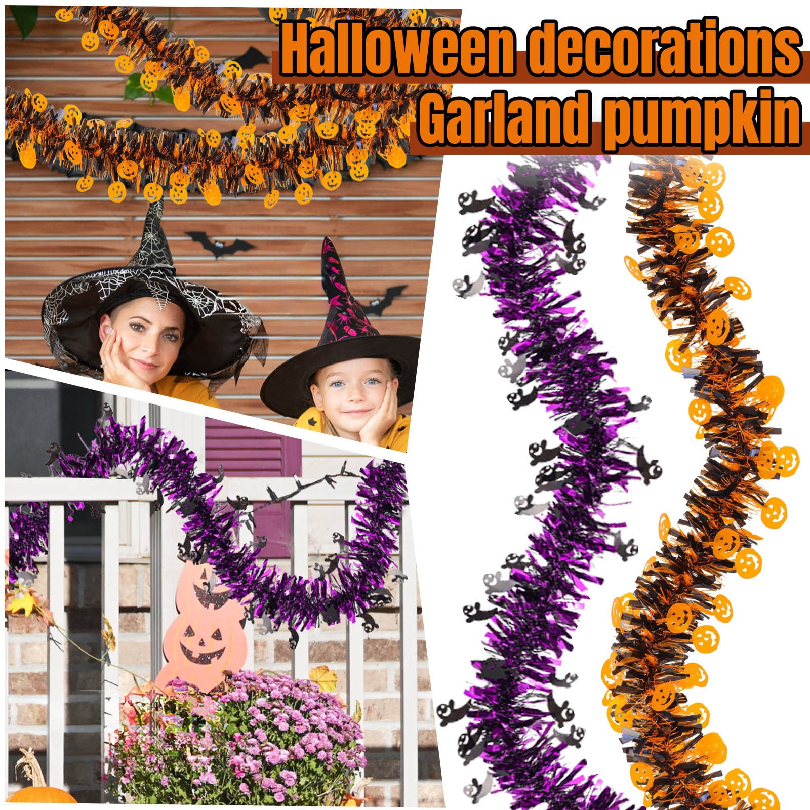 Fall Wreath Fall Decorations for Home Halloween Decor Halloween Garland ...