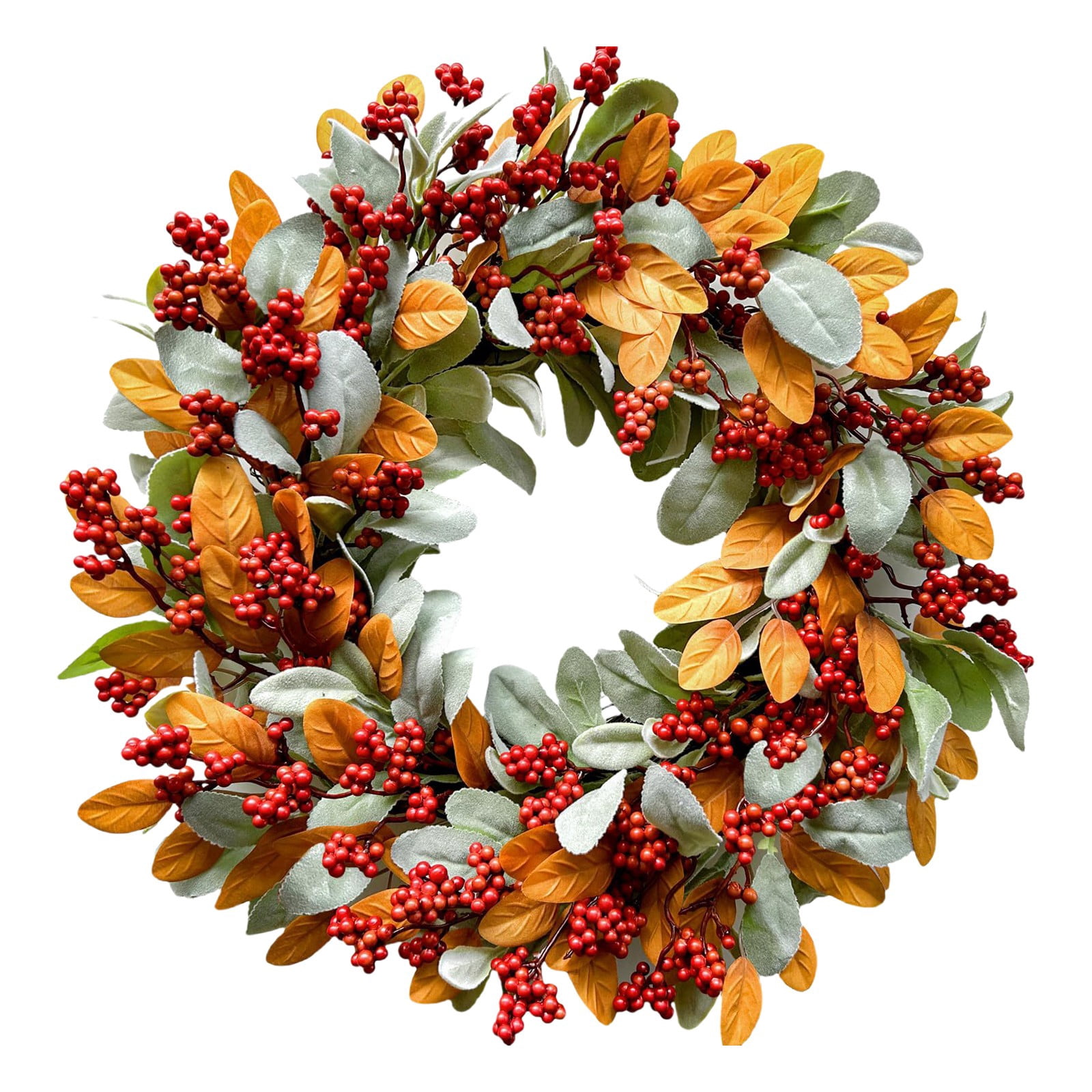 Fall Wreath for Front Door Autumn Front Door Wreath, Fall Decorations ...