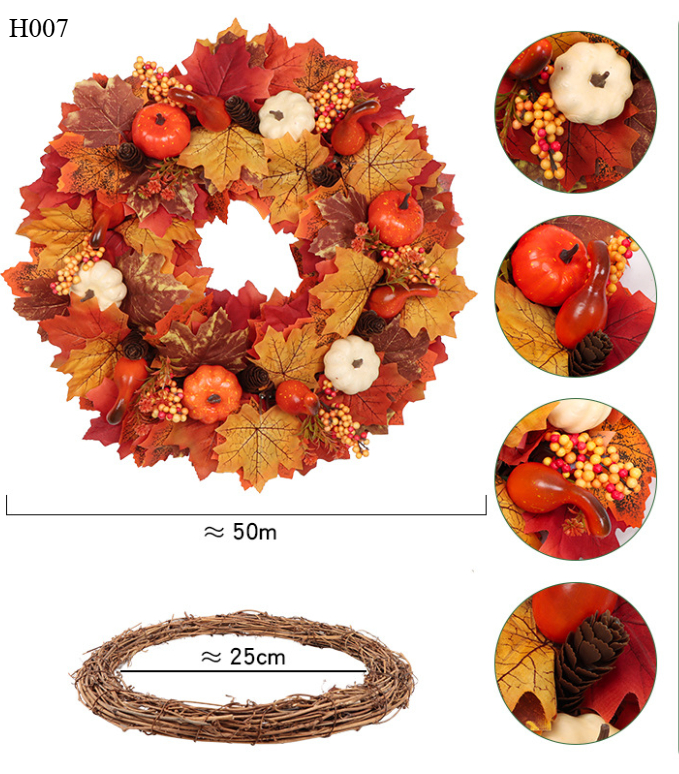 Fall Wreath Front Door Wreath - 20 inch Fall Wreaths for Front Door ...