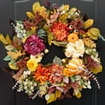 Fall Wreaths for Front Door 24 Inch Beautiful Fall Wreath with Pumpkins ...