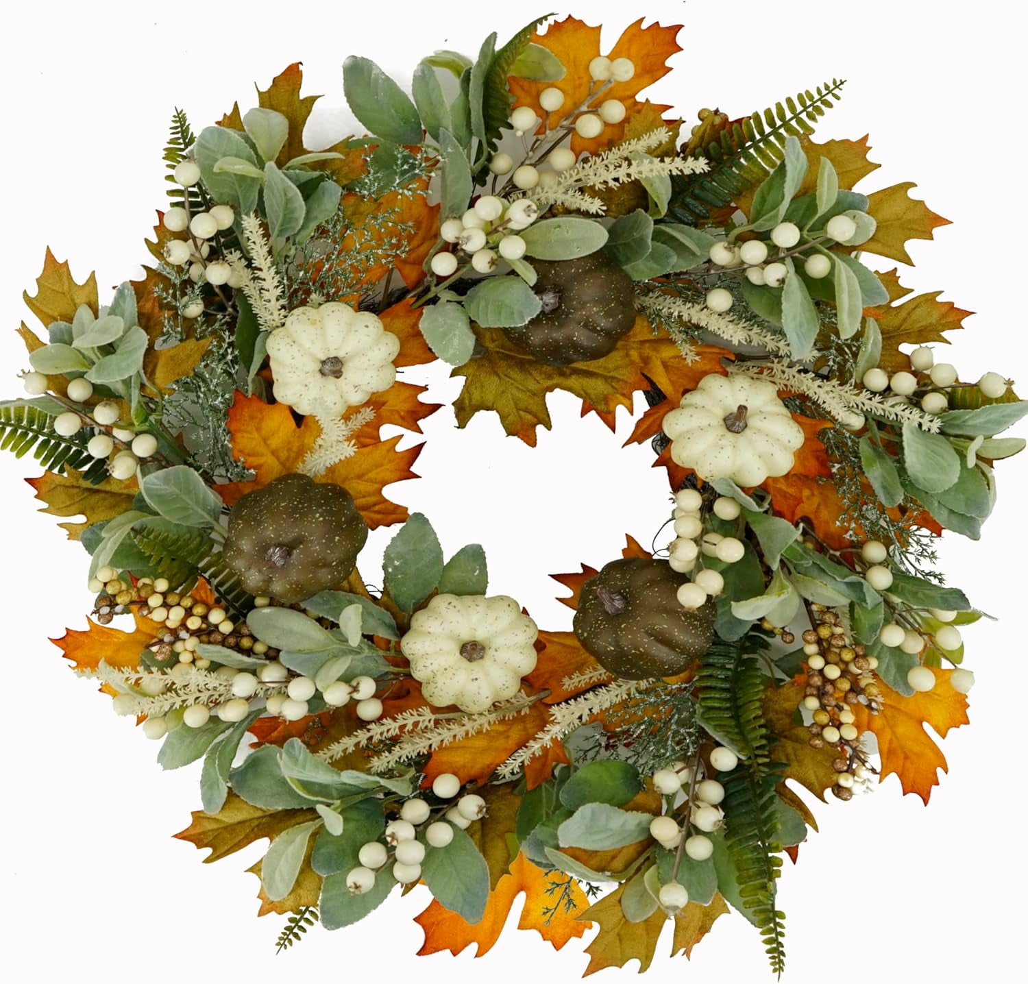 Fall Wreaths for Front Door Autumn Door Wreath 22 inch with Pumpkins ...