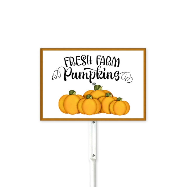 Fall Yard Signs Fall Decorations Outdoor Farm Fresh Pumpkins Fall Sign ...