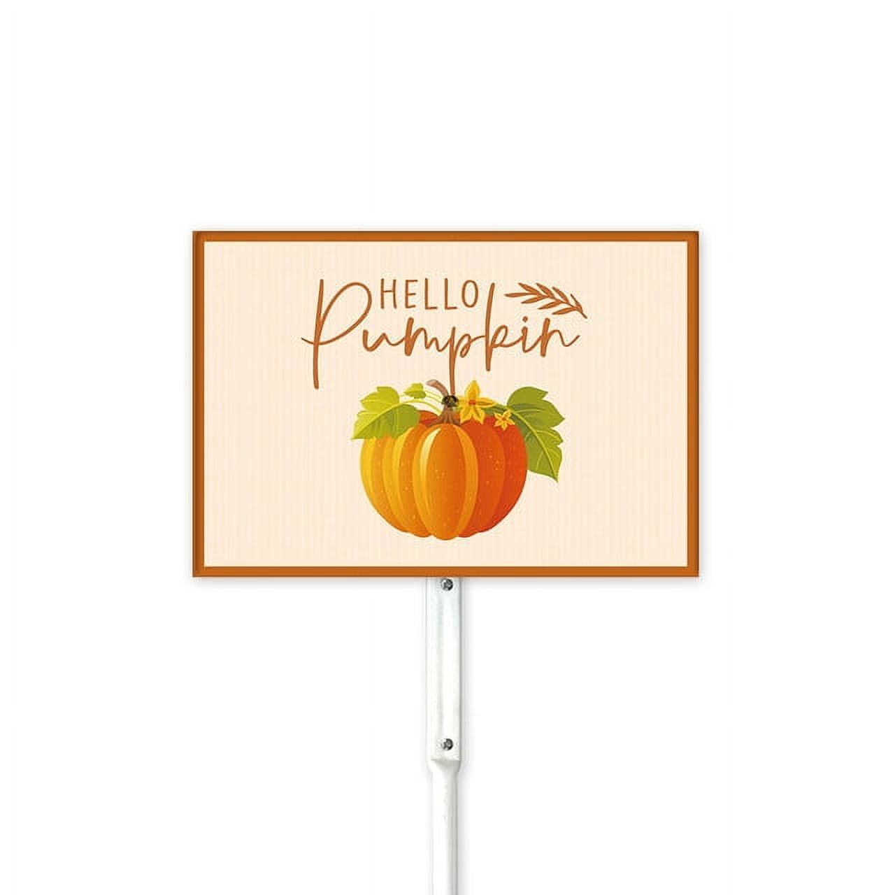 Fall Yard Signs Fall Decorations Outdoor Hello Pumpkin Fall Sign With ...