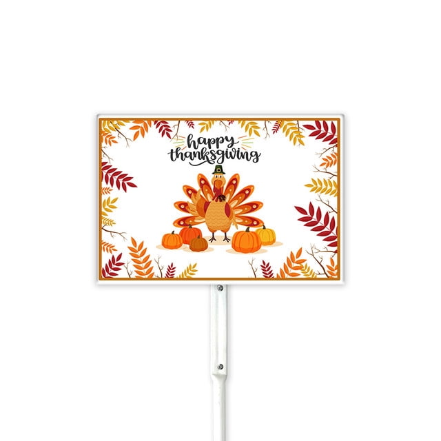 Fall Yard Signs Fall Decorations Outdoor Happy Thanksgiving Turkey Fall ...