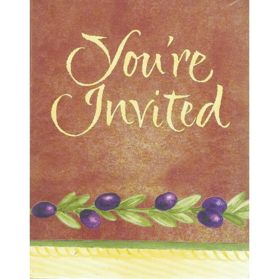 Fall 'You're Invited' Invitations With Envelopes (8ct) - Walmart.com