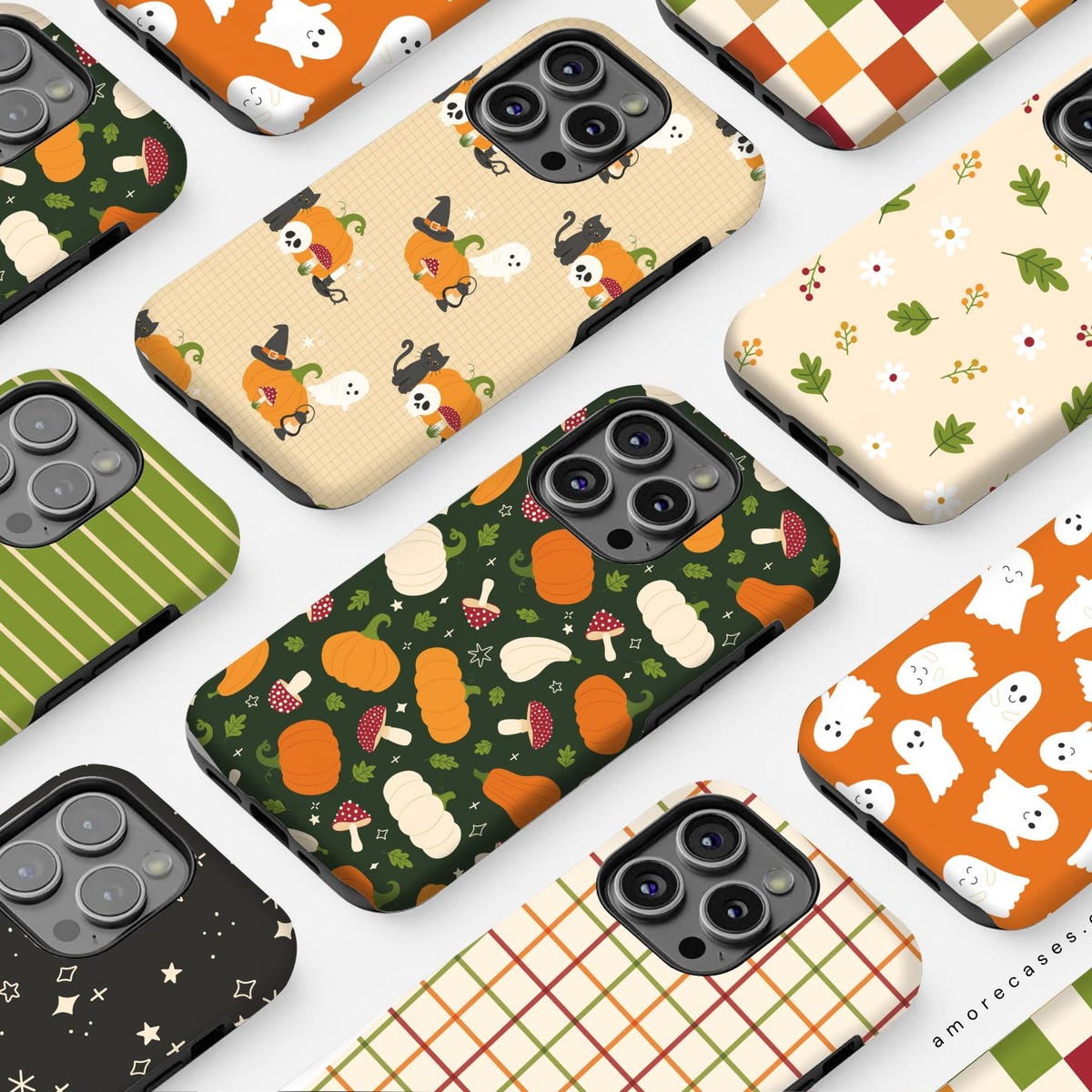 Fall and Halloween MagSafe Phone Case for all iPhone 17 models, a perfect seasonal gift with ...