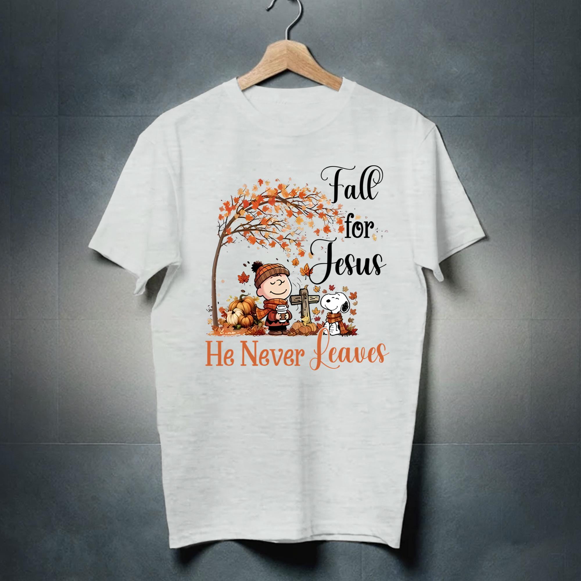 Fall for Faith 2024 Shirt, Christian Autumn Theme Graphic Tee with ...