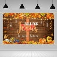 Fall for Jesus Backdrop He Never Leaves Photography Background ...