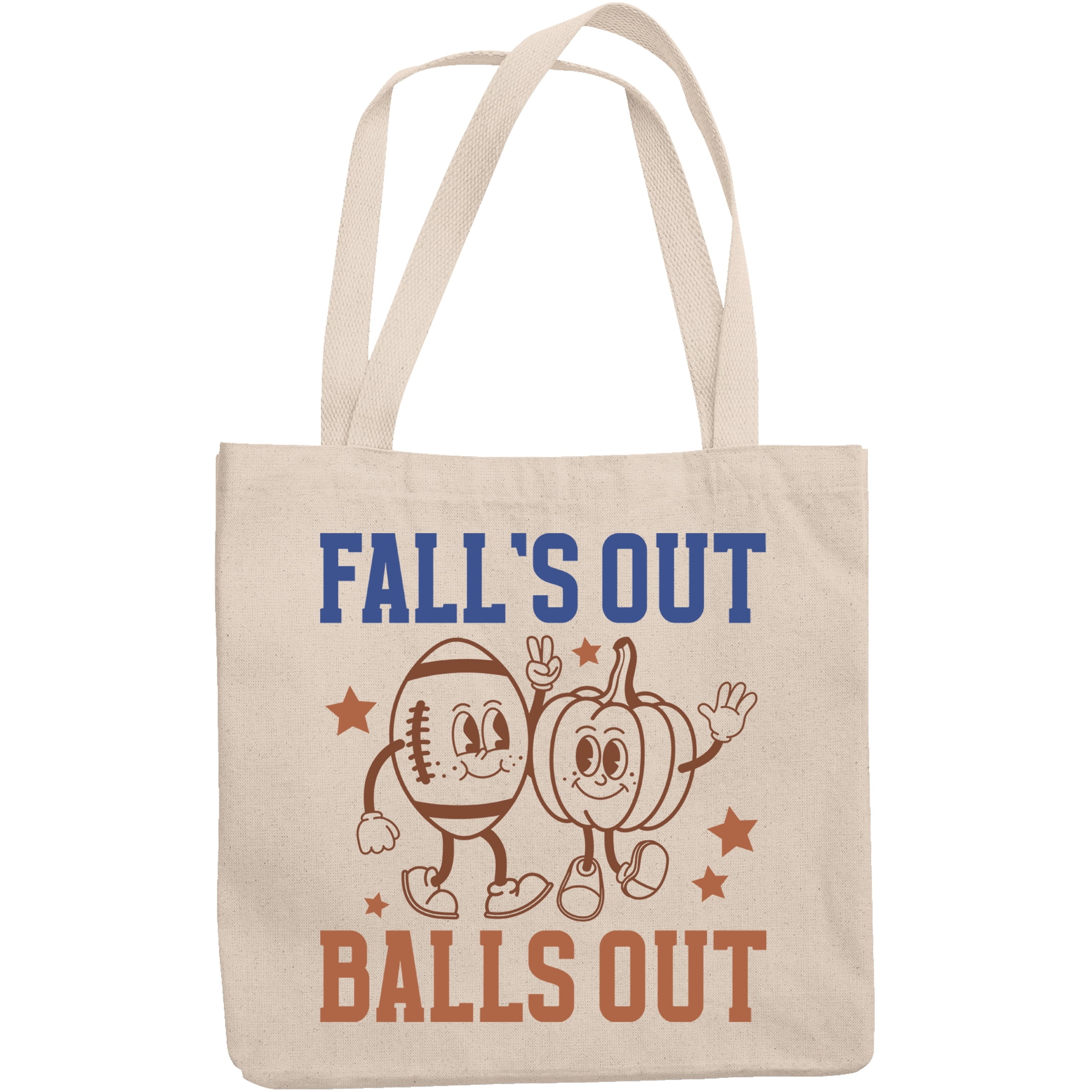 Fall's Out Balls Out, Retro Football & Pumpkin Themed Art, Fall Merch ...