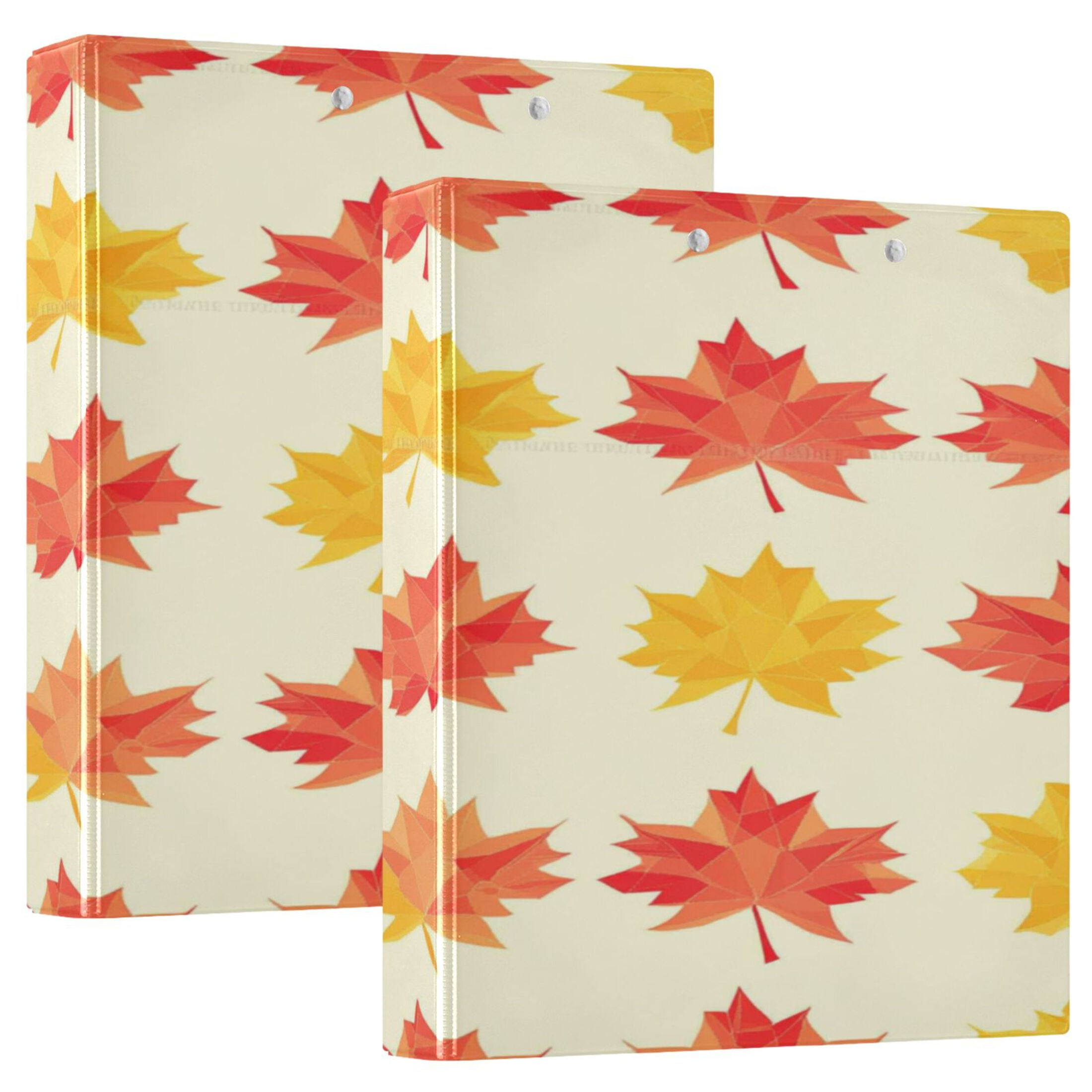 Fall-themed Decoration 3 Ring Hardcover Binders 1.5in Round Rings for ...